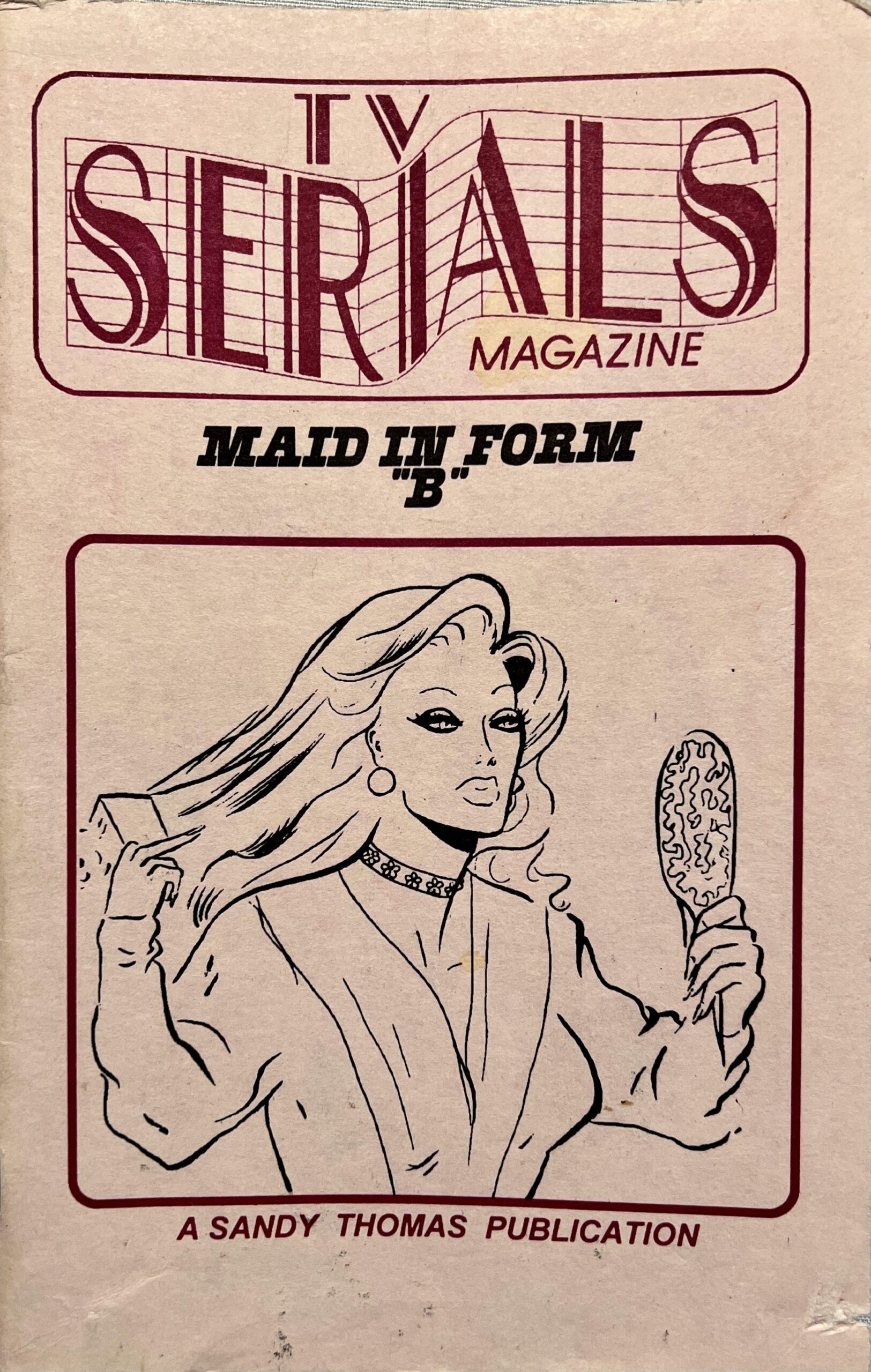 TV Serials Magazine Maid In Form "B" 1993 Adult Transgender Booklet - VM16