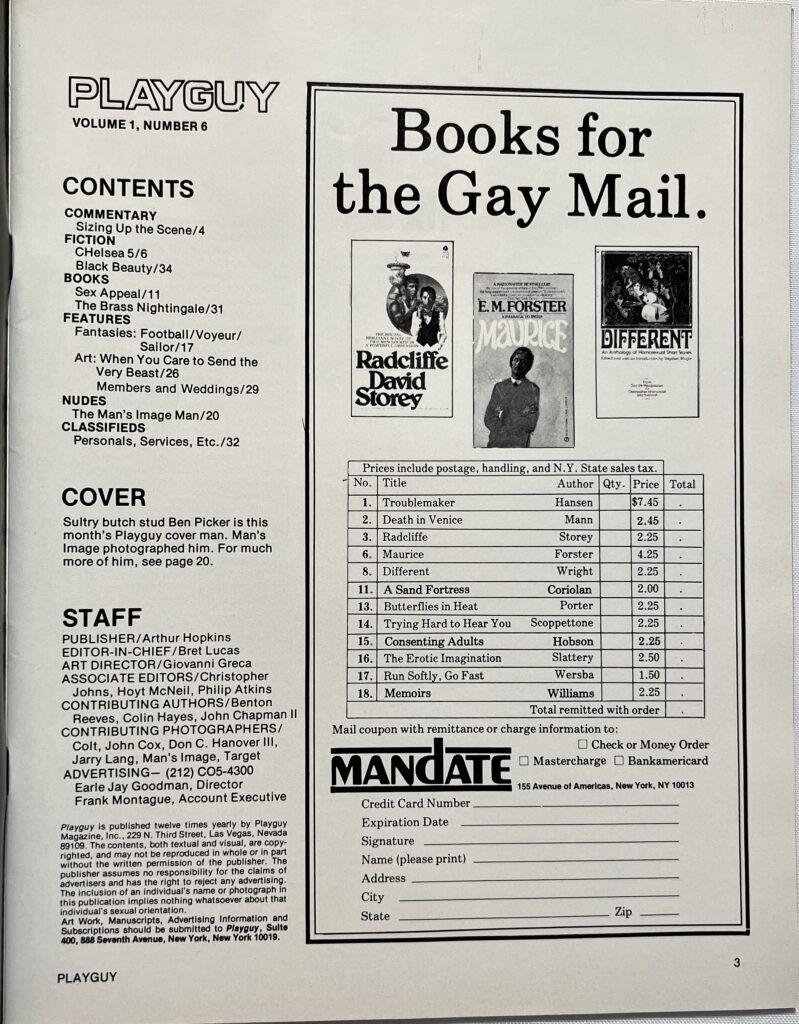 Playguy Vol. 1 No. 6 Gay Adult Magazine - VM16