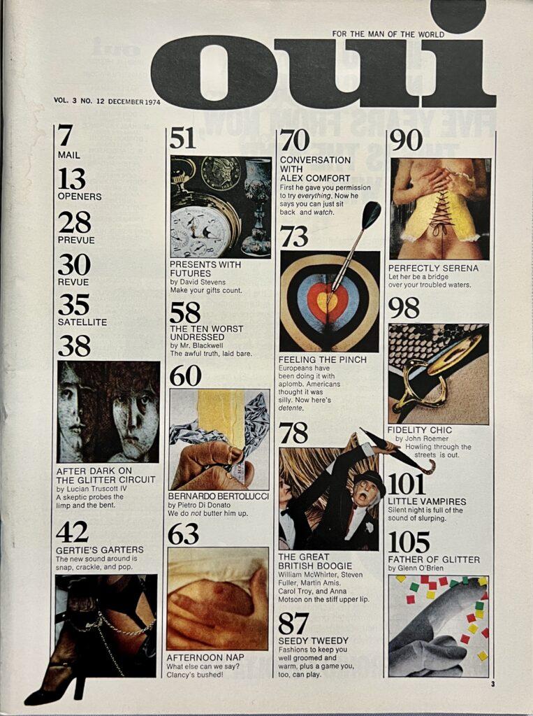 Oui December 1974 Adult Men's Magazine - VM16