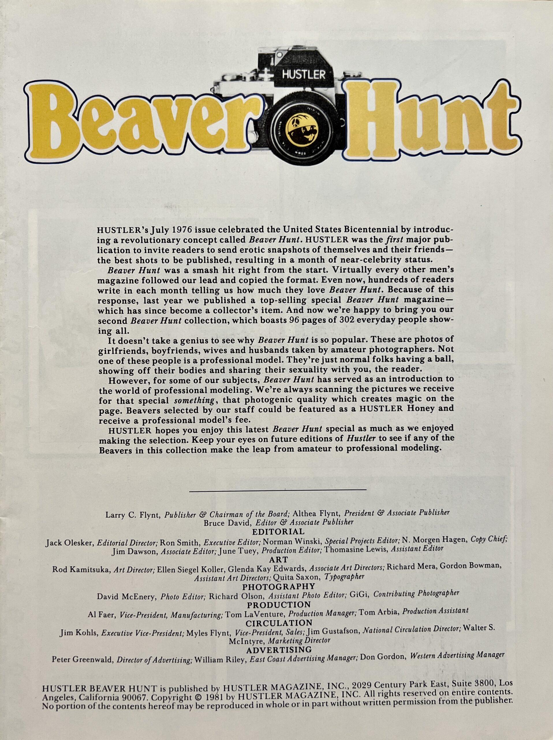 Beaver Hunt 1981 - Vintage Magazines 16
