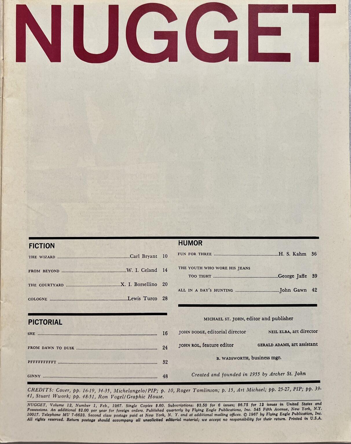 Nugget February 1967 *Dawn Grayson* - VM16