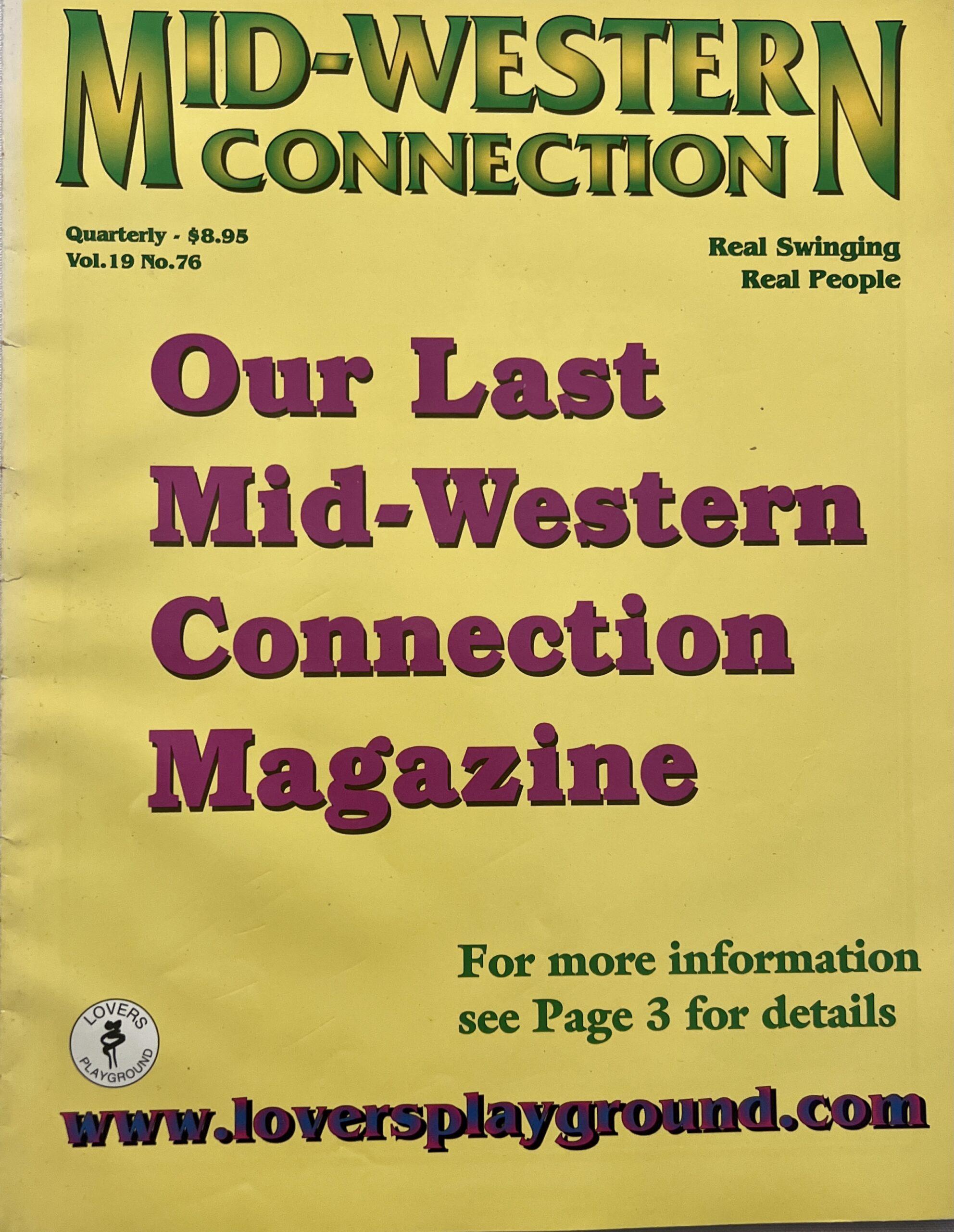 Mid Western Connection 19/76 October 2001 Swingers & Personals Magazine ...