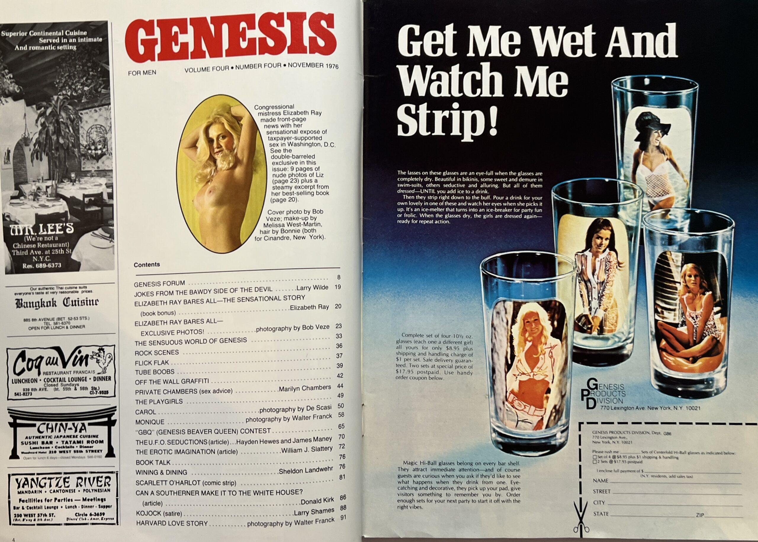Genesis November 1976 *Elizabeth Ray & Scarlett O' Harlot* - VM16