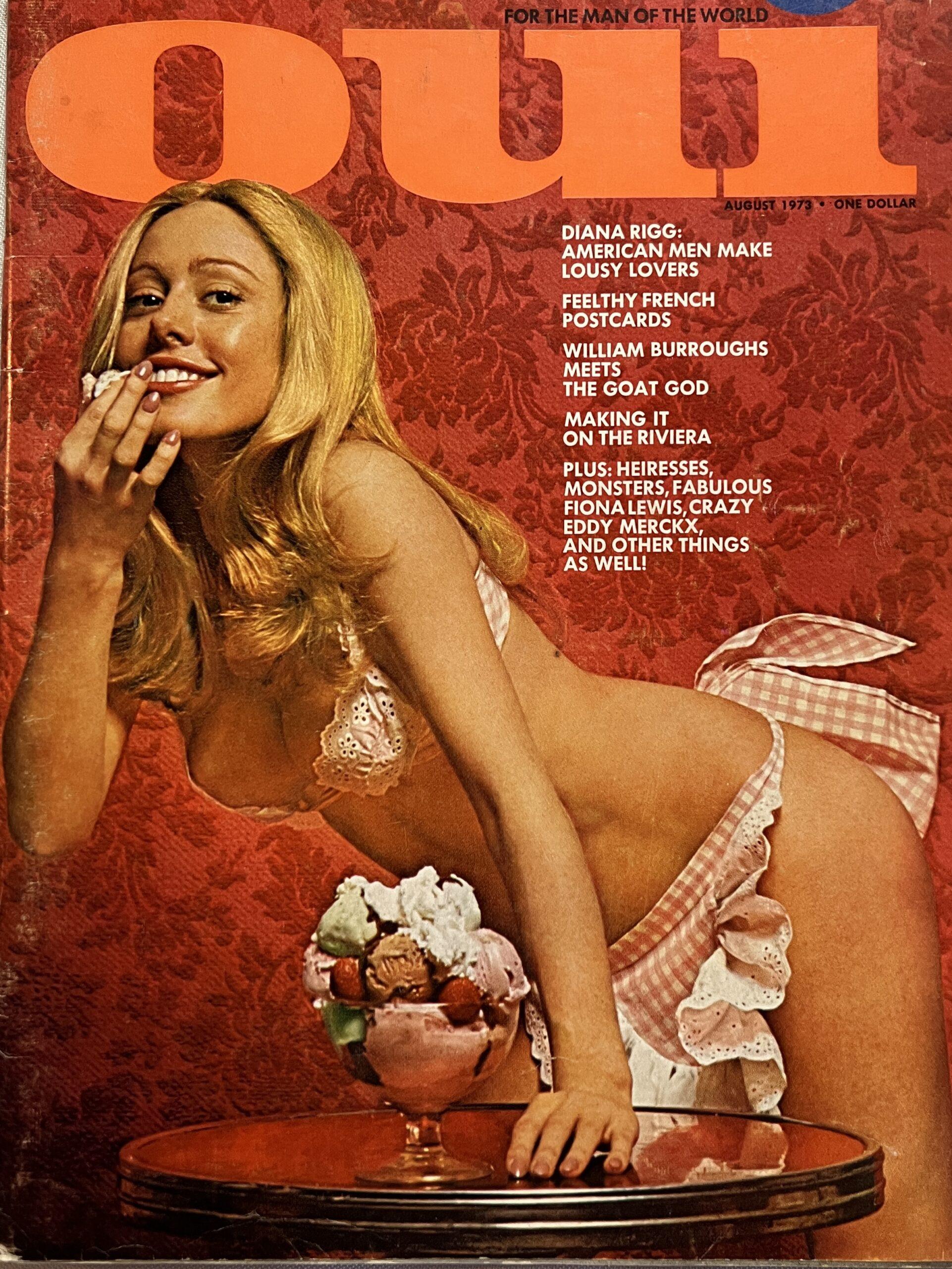 Oui August 1973 *Diana Rigg & Fiona Lewis* - VM16